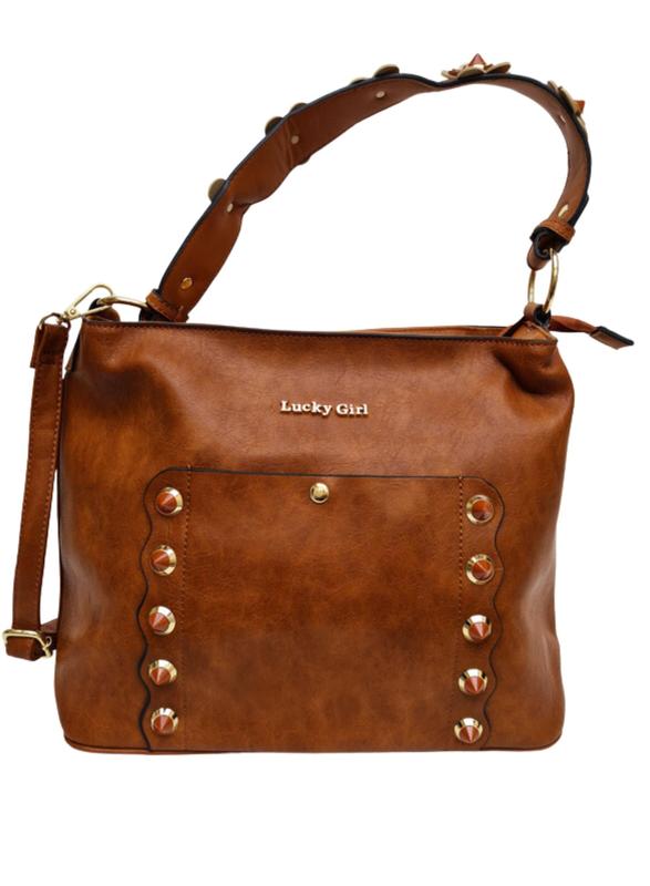 Bolsa Feminina Estilosa Transversal Mão Ombro com Detalhes na Alça ...
