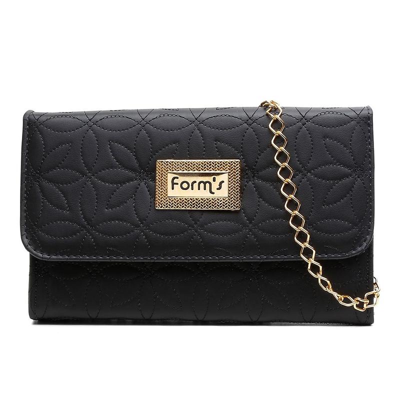 Bolsa Feminina Pequena Alça Corrente Fashion com Divisória Bag Para ...