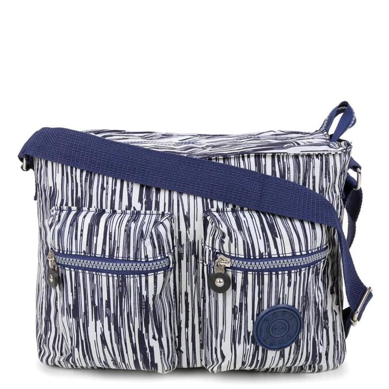 Bolsa Gash Transversal Estampada Nylon Grande Feminina - Bolsas ...