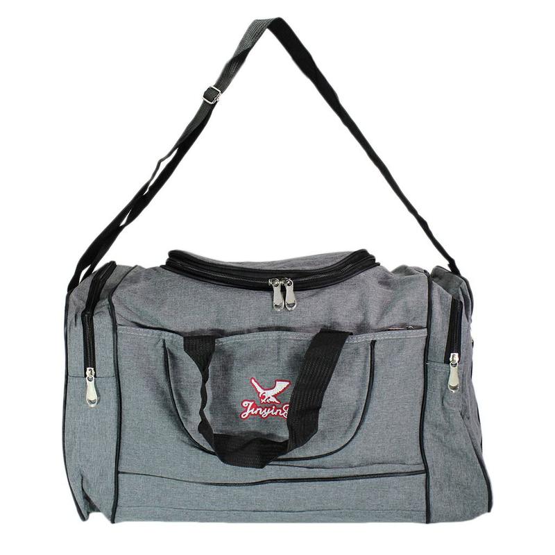 Bolsa Mala De Viagem Com Bolsos Laterais Alça Ajustável Cinza - Idea ...