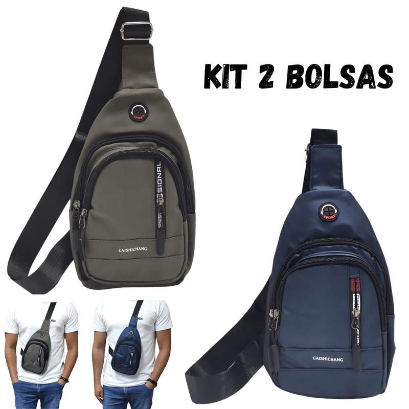 Bolsa Masculina Pochete Transversal kit com 2 unidades frete - FASHION ...