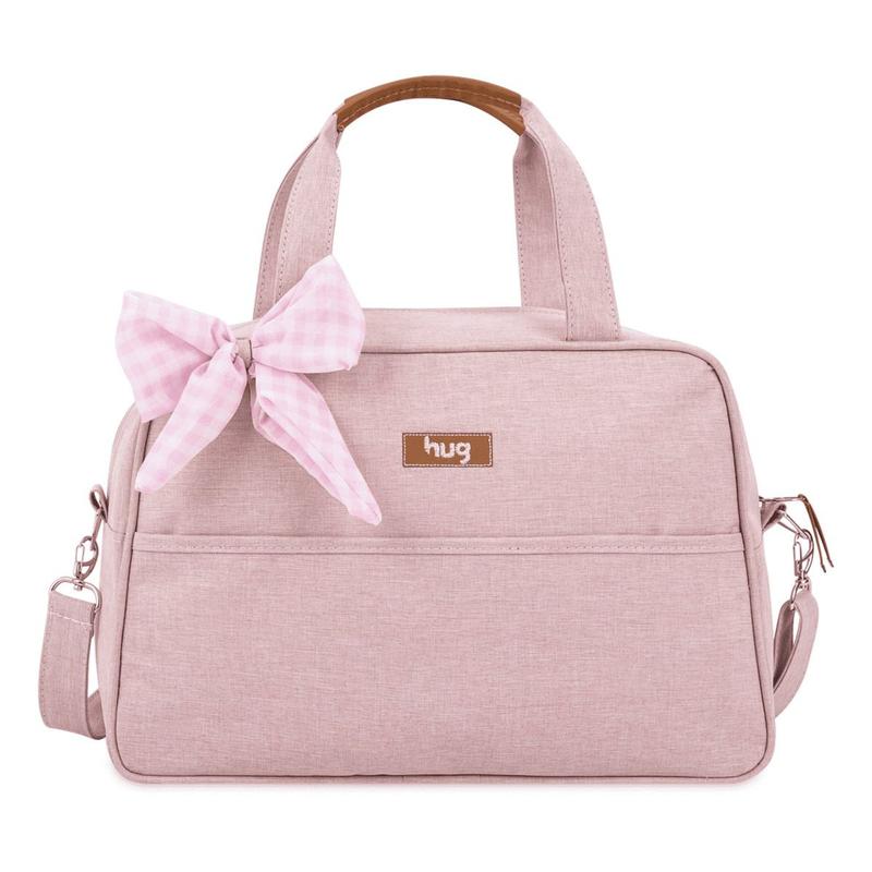 Bolsa Maternidade Mescla Rosa Média - Hug - Bolsa Maternidade ...