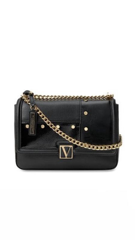 Bolsa Medium Shoulder Victorias Secret Preto - Victoria's Secret ...