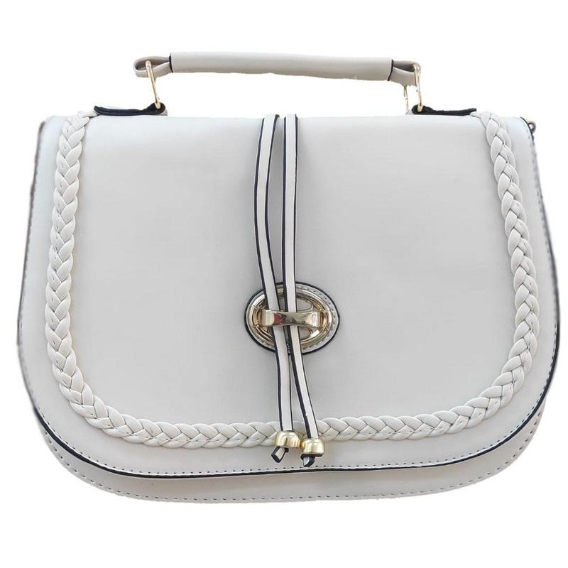 Bolsa Pequena Napa Branca Miss Dong Alça Transversal - ANABELLA ...