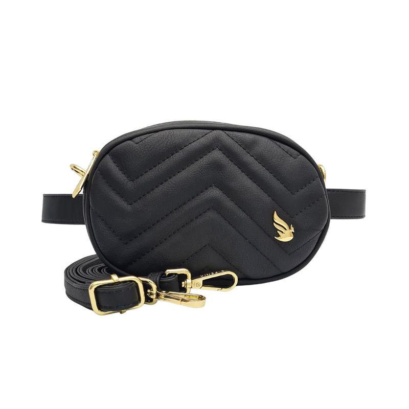 Bolsa Pochete Feminina Transversal Estilosa Porta Cartão Golden Fenix ...