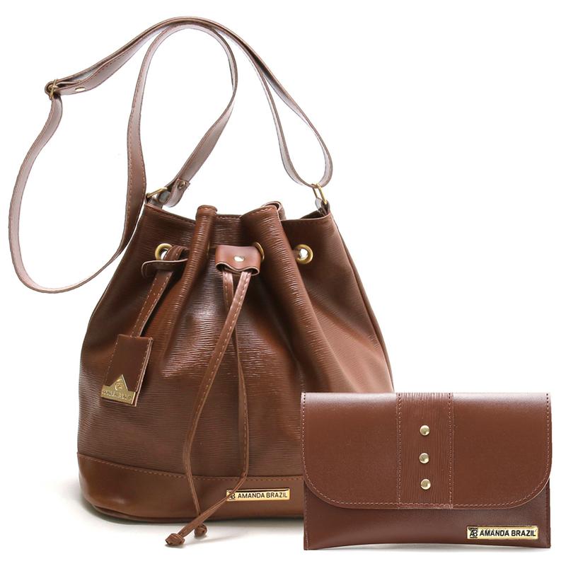 Bolsa Saco Com Carteira Amanda Brazil - Amanda Brazil - Bolsas ...