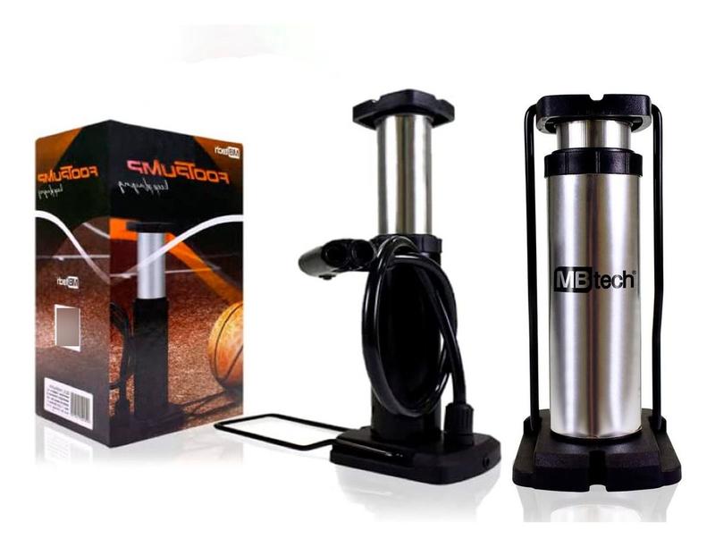 Bomba De Ar Com Pedal Para Encher Bola Pneu Bicicleta - Mp Tech - Bomba de Ar - Magazine Luiza