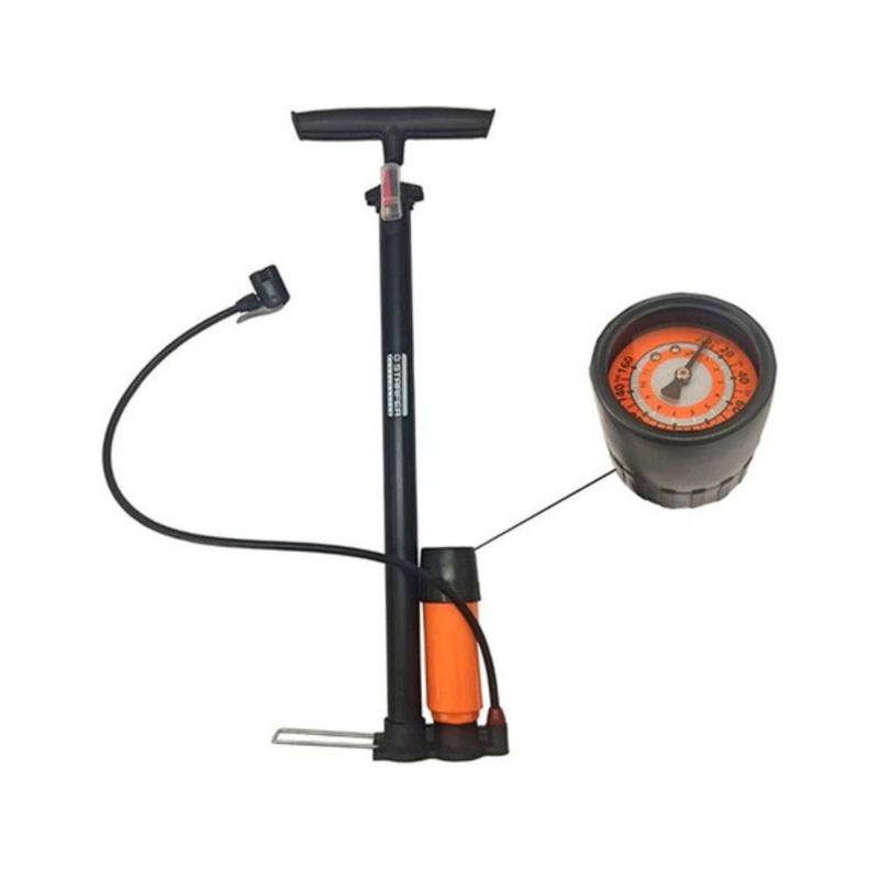 Bomba de Ar Manual com Reservatório Manômetro Encher Pneu 160psi ...