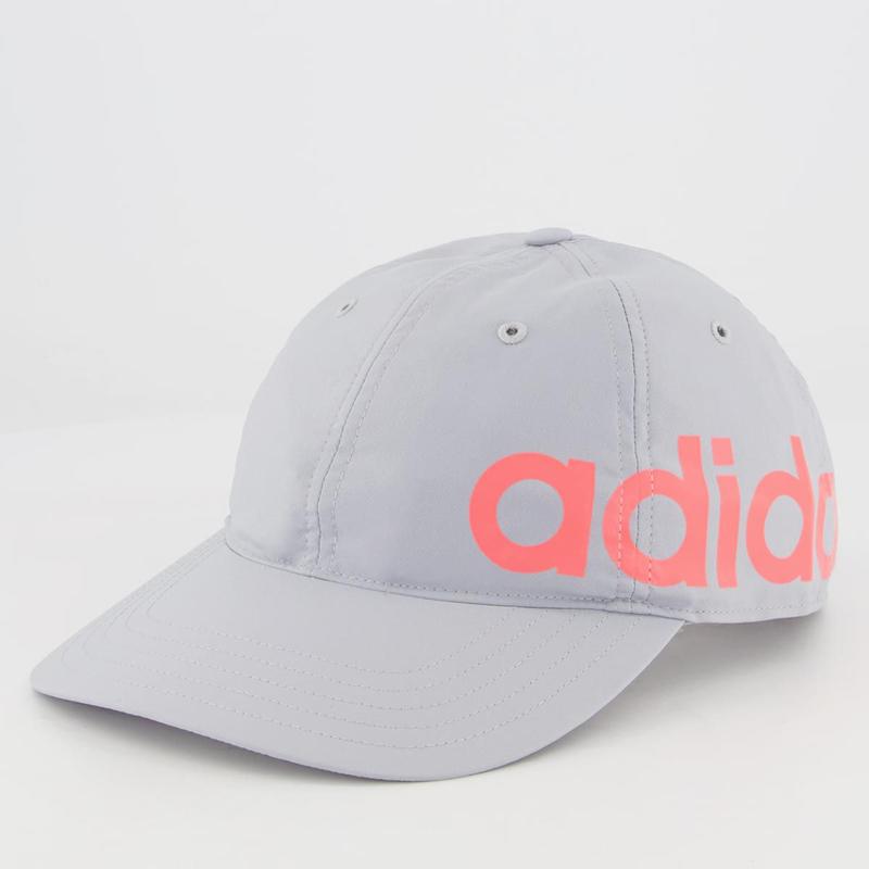 Boné Adidas Logo Linear Cinza - Boné Esportivo - Magazine Luiza
