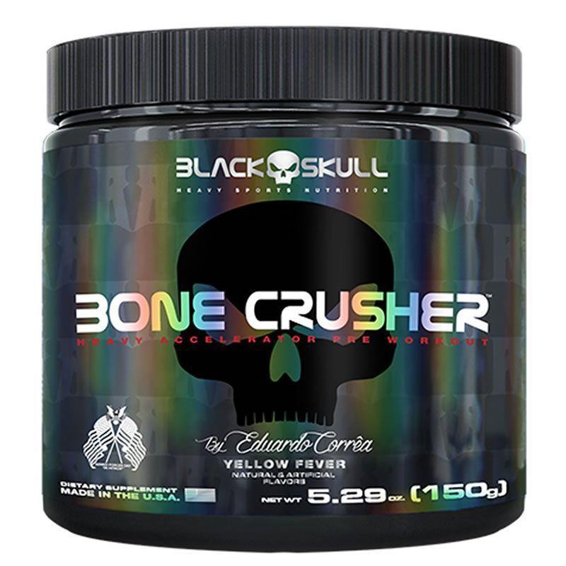 Bone crusher 150 g - black skull (yellow fever) - Pré Treino - Magazine ...