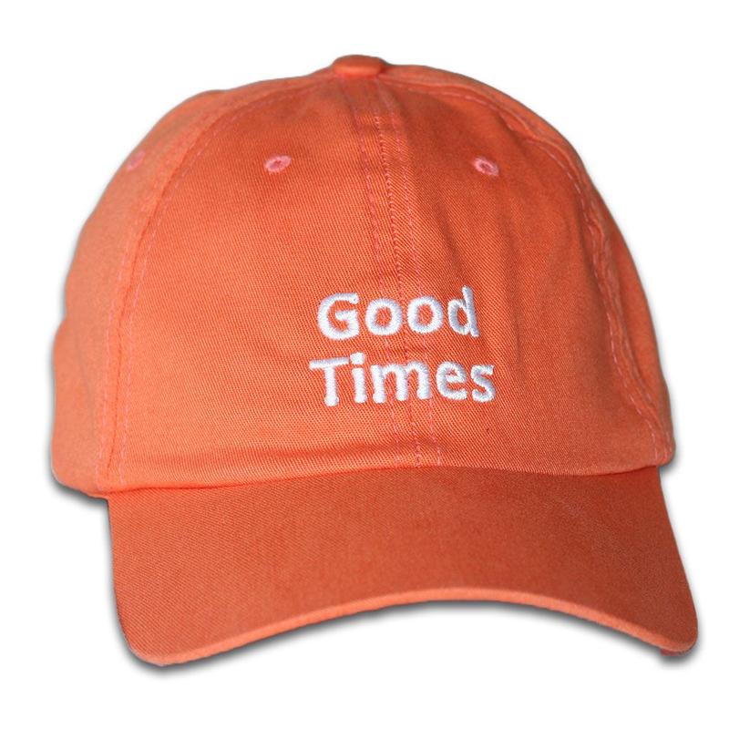 Boné Laranja Good Times Aba Curva em Algodão Regulável - RLCS - Boné ...