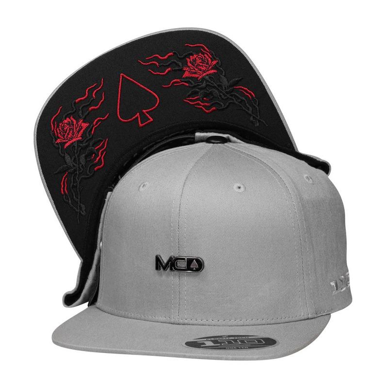 Boné MCD Aba Reta Strapback Roses Cinza - Boné - Magazine Luiza