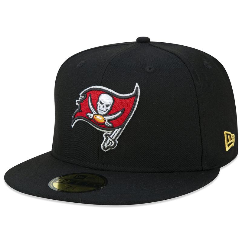 Bone New Era 59FIFTY NFL Tampa Bay Buccaneers Core Aba Reta Preto Aba ...