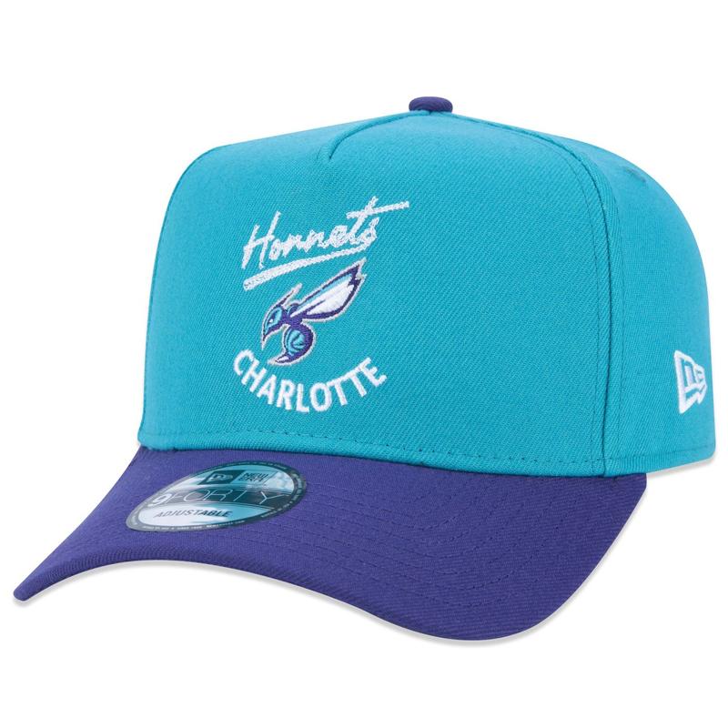 Bone New Era 9FORTY A-Frame NBA Charlotte Hornets Back To School Aba ...