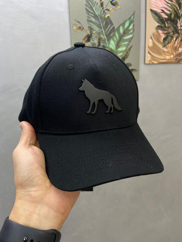 Bone preto lobo em metal frontal original acostamento - Boné - Magazine ...