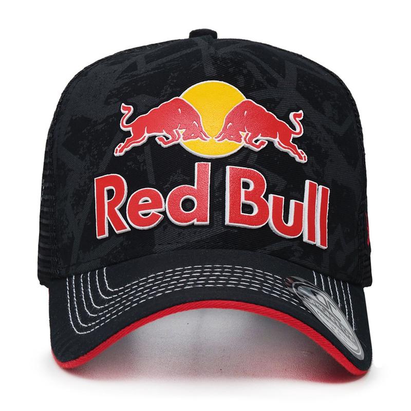 Boné Red Bull Aba Moldável Trucker Premium Masculino Telinha - Serapiao ...