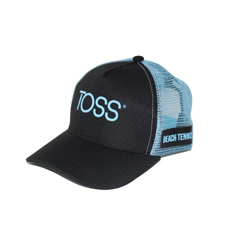 Boné TOSS Trucker Modelo De Fecho Preto E Azul - Boné - Magazine Luiza