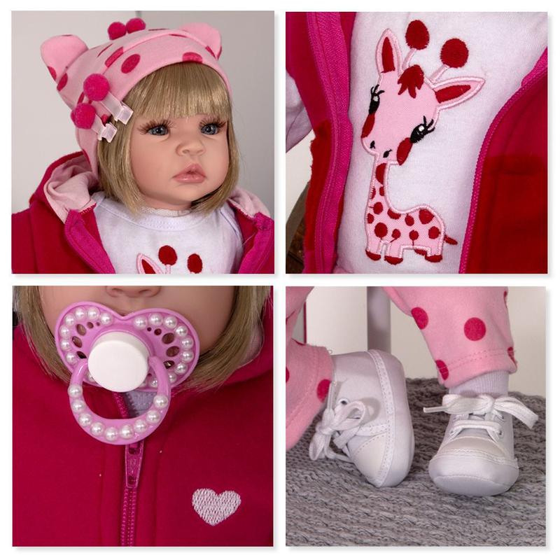 Boneca Adora Loira Reborn Girafinha Realista - Cegonha Reborn Dolls ...