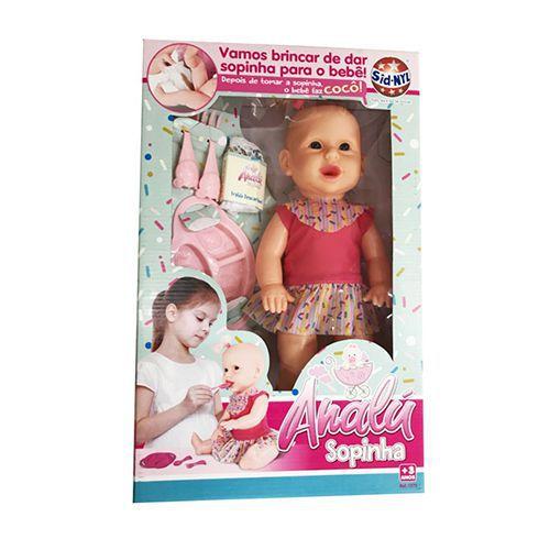 Boneca Analú Sopinha Bebê faz Coco Sid-Nyl - Syd-nyl - Bonecas ...