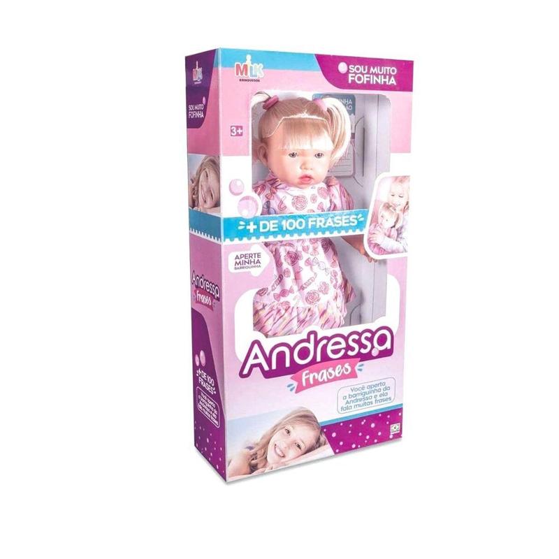 Boneca Andressa que Fala - milk - Bonecas - Magazine Luiza