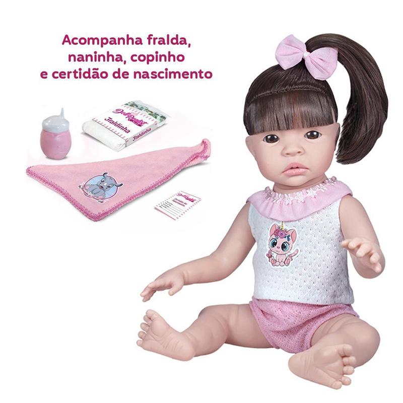 Boneca Articulada - 38 cm - Doll Realist - Small com Cabelo - Sid-Nyl ...
