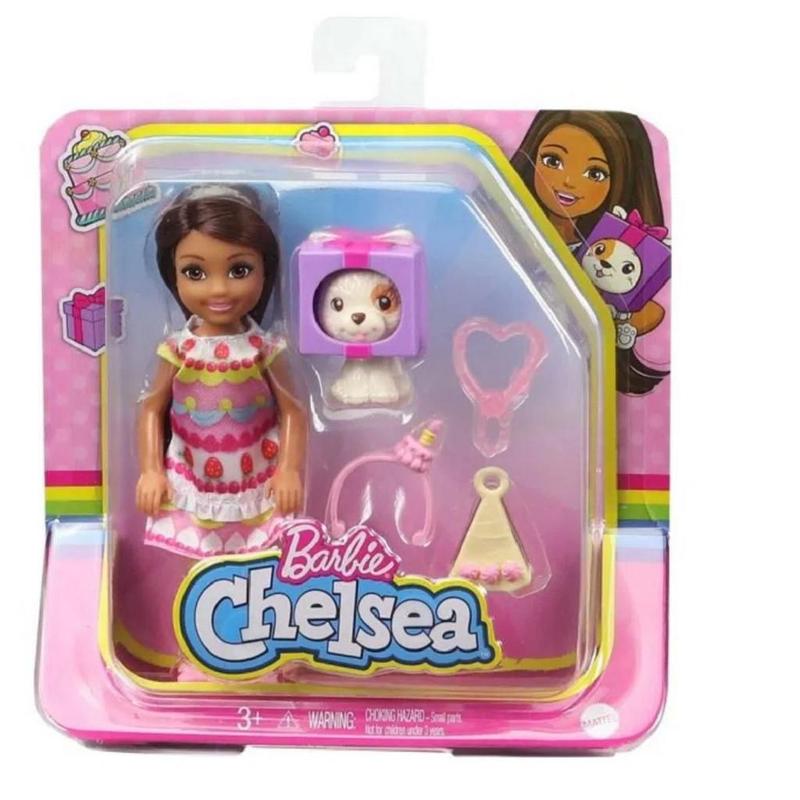 Boneca Articulada Barbie Chelsea Festa Fantasia Cachorro Acessorios ...