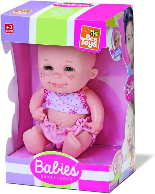Boneca Babies Expressões Felicidade 20Cm Presente Menina Brincadeira ...