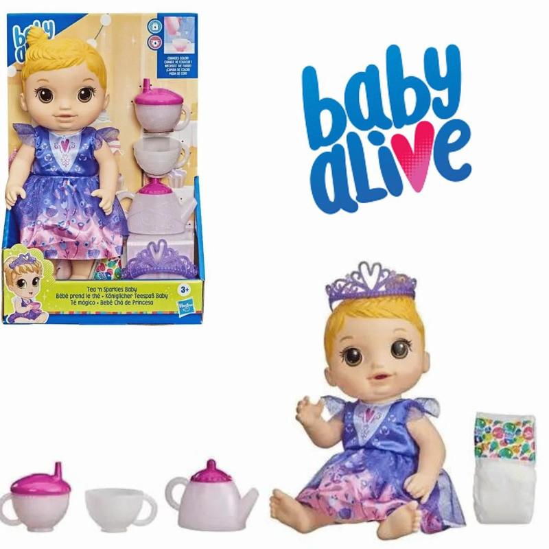 Boneca Baby Alive Bebê Chá de Princesa Loira 3+ F0031 Hasbro - Boneca ...