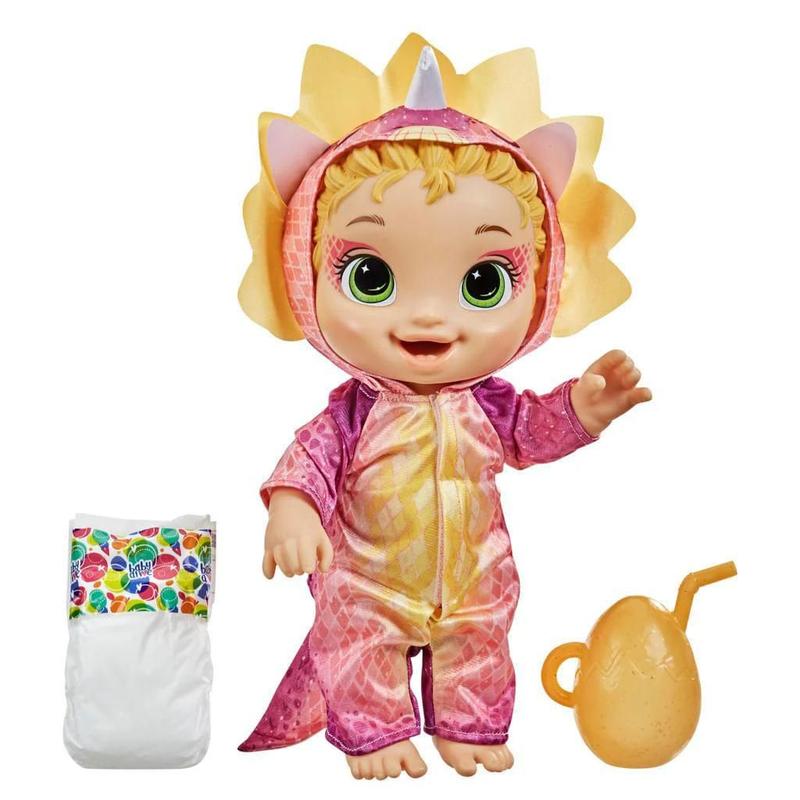 Boneca Baby Alive - Bebessauro Loira - F0933 - Hasbro - Boneca Baby ...