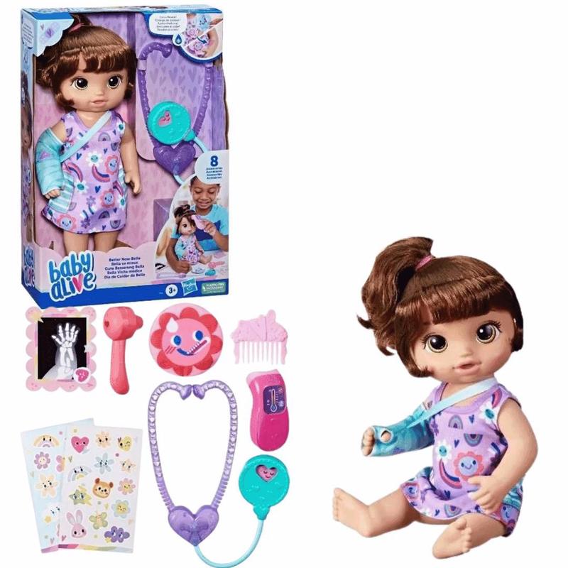Boneca Baby Alive Dia de Cuidar da Bella 3+ F7536 Hasbro - Boneca Baby ...