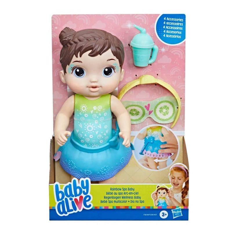 Boneca Baby Alive Dia no Spa Morena - Hasbro F5618 - Boneca Baby Alive ...