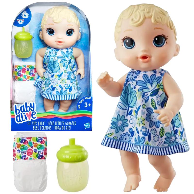 Boneca Baby Alive Faz Xixi Bebê Loira C/ Fralda E Mamadeira - Hasbro ...