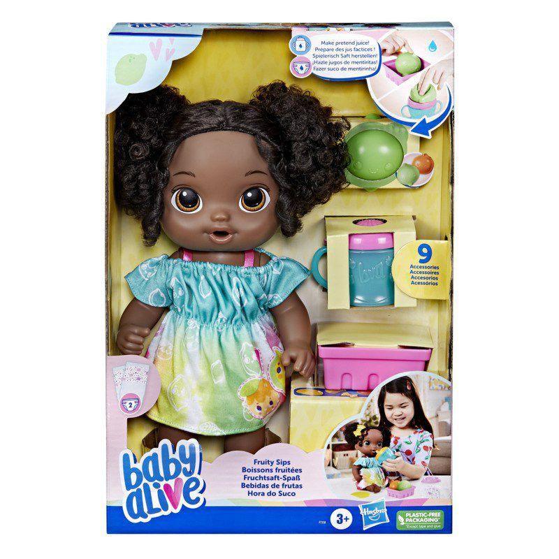 Boneca - Baby Alive Hora do Suco - Negra (F7358) HASBRO - Boneca Baby ...