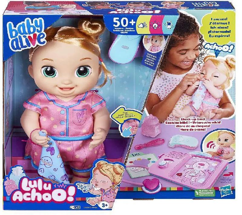 Boneca Baby Alive Lulu Achoo - Hasbro F2620 - Mattel - Boneca Baby ...