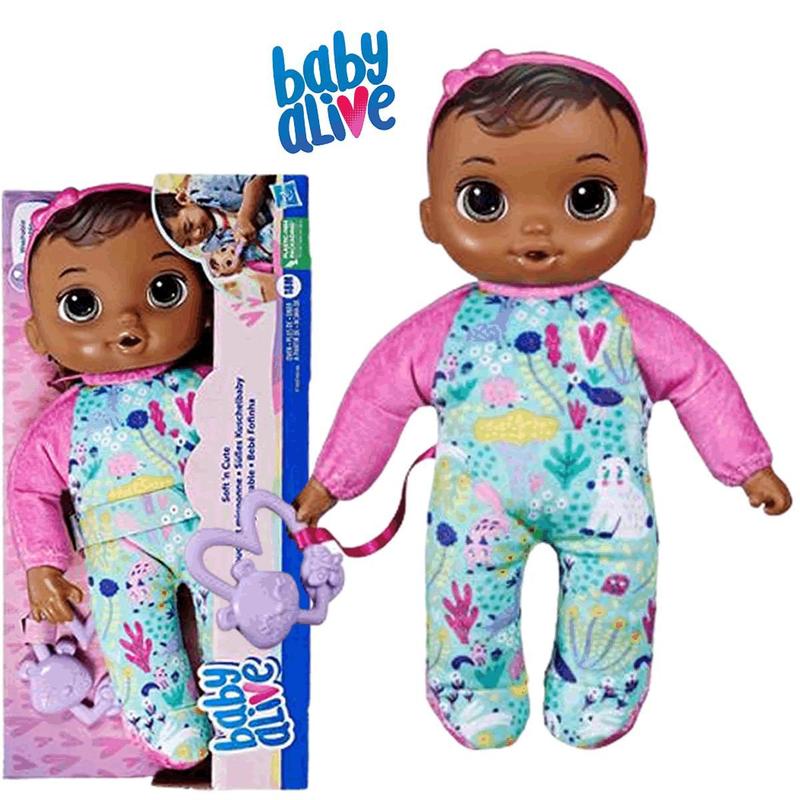 Boneca Baby Alive Morena Fofinha Corpinho de Pano Lavável - Hasbro ...