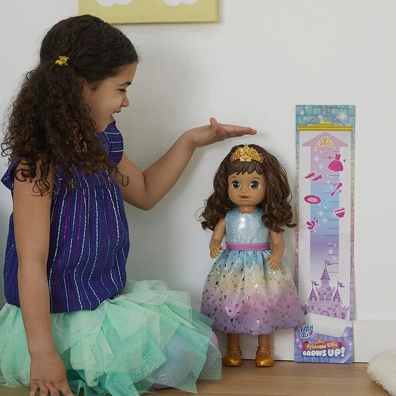 Boneca Baby Alive Princess Ellie Grows Up! Morena - F5237 - Hasbro ...