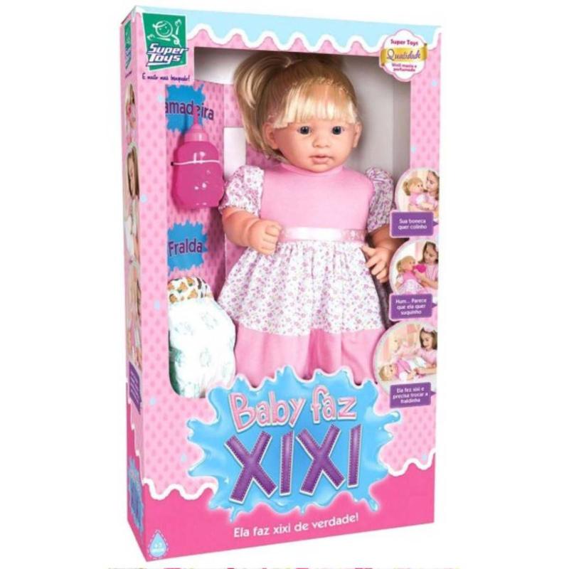 Boneca Baby Faz Xixi - SuperToys - SUPER TOYS - Bonecas - Magazine Luiza