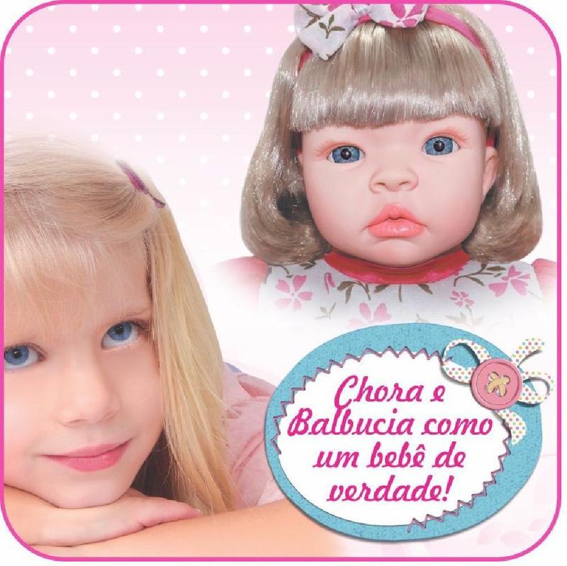 Boneca Baby Kiss - Bebe Reborn Que Chora - Sidnyl - Boneca Reborn ...