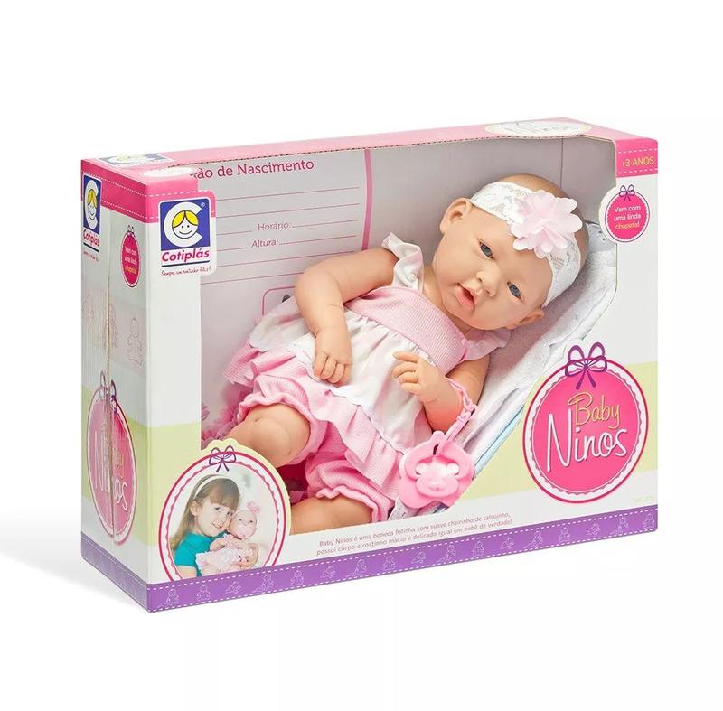 Boneca baby ninos 38cm cotiplas - Bonecas - Magazine Luiza
