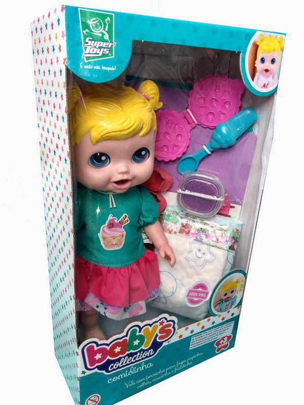 Boneca babys collection comidinha - super toys - Bonecas - Magazine Luiza