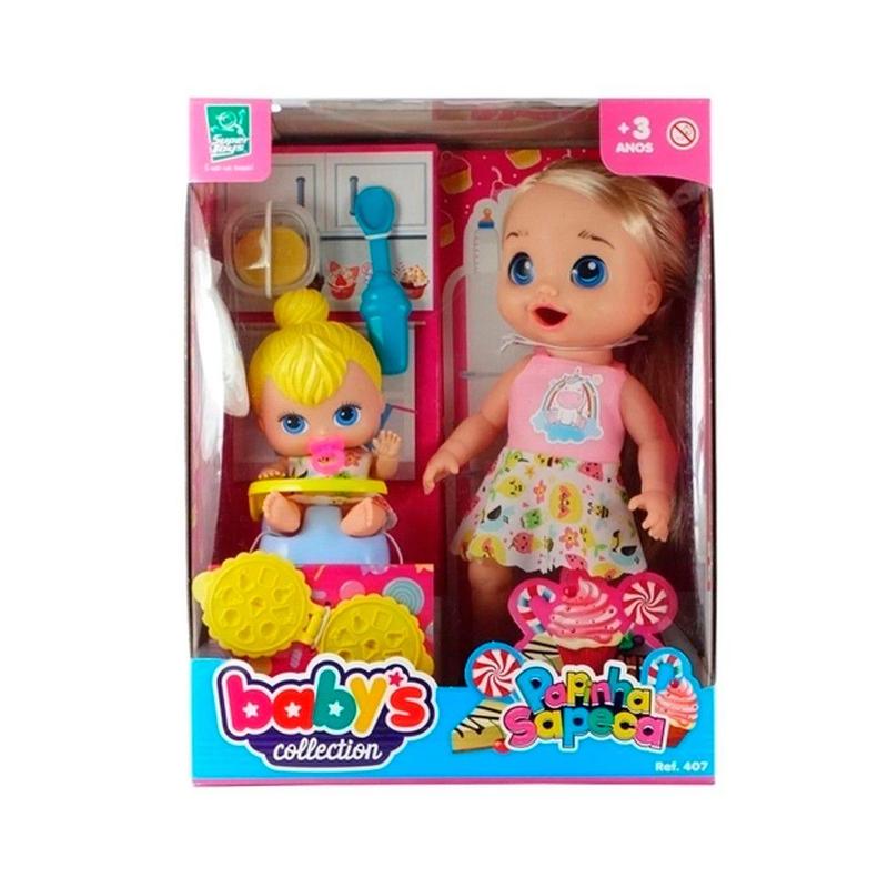 Boneca Babys Collection Papinha Sapeca - Super Toys - Bonecas ...