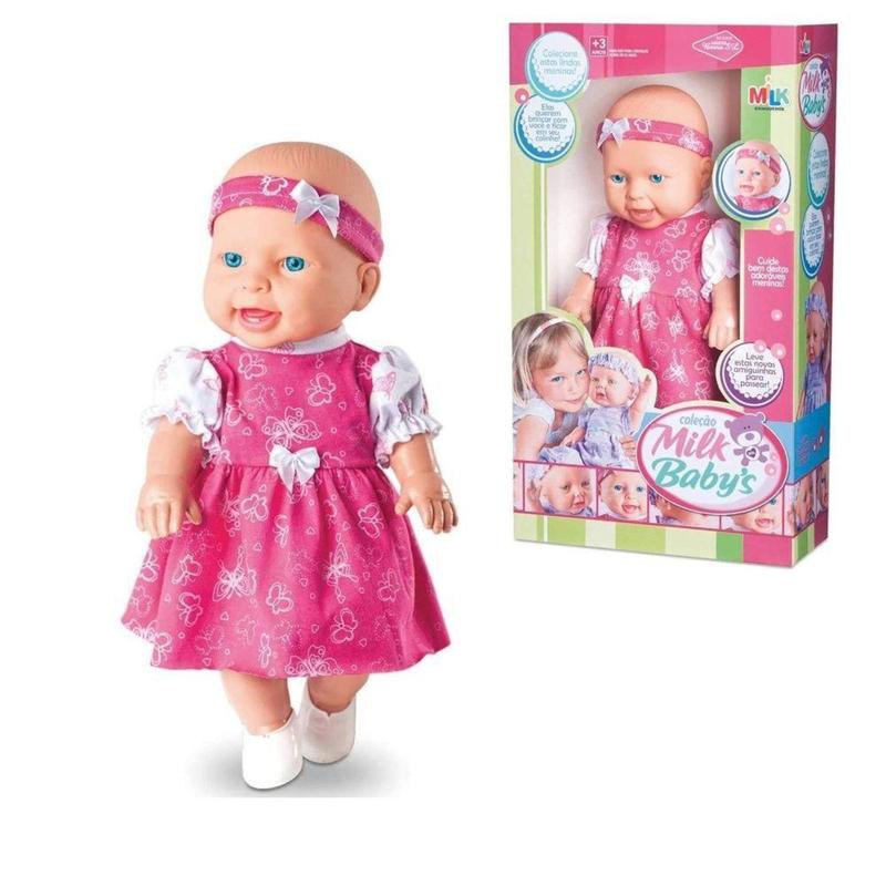 Boneca Babys Dentinho Milk 66 - Milk Brinquedos - Bonecas - Magazine Luiza