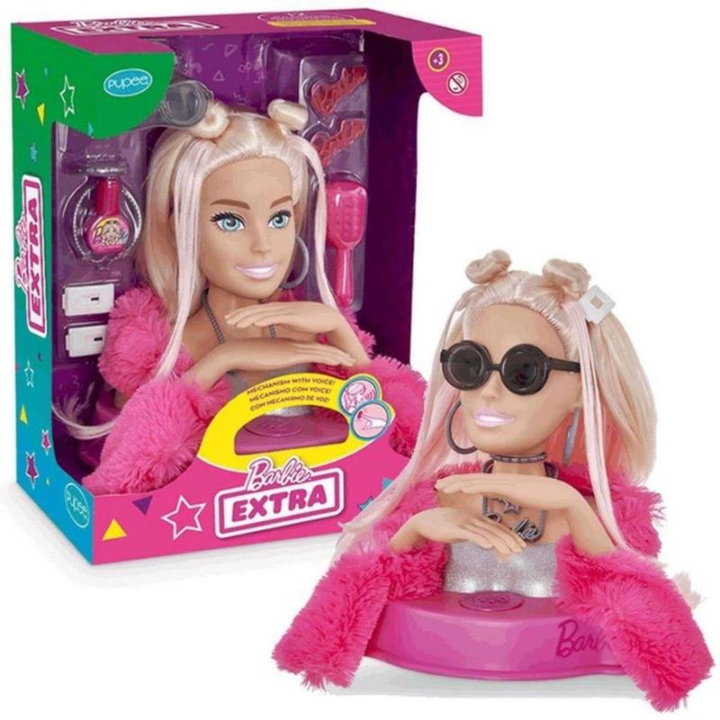 Boneca Barbie Busto Extra com 12 frases - Pupee - Boneca Barbie ...