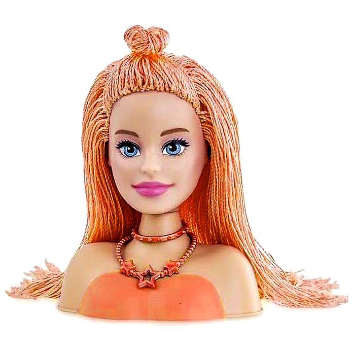 Boneca Barbie Busto Styling Hair Cabelo Laranja Original Mattel ...