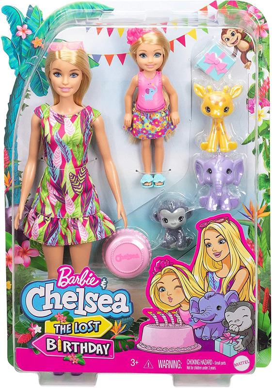 Boneca barbie com animal dha chelsea & animais da selva gtm82 - MATTEL ...