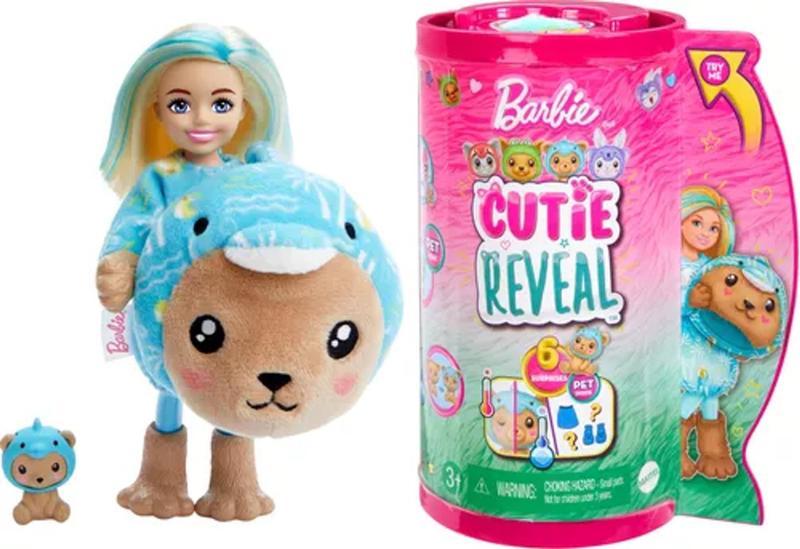 Boneca Barbie Cutie Reveal Chelsea E Acessórios Golfinho - Mattel ...