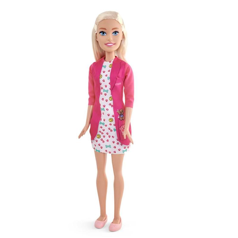 Boneca barbie gigante 70cm profissões large doll pupee - Boneca Barbie ...
