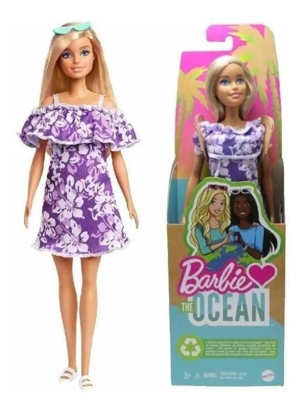 Boneca Barbie Malibu The Ocean Loira 30 Cm - Grb36 - Mattel - Boneca ...