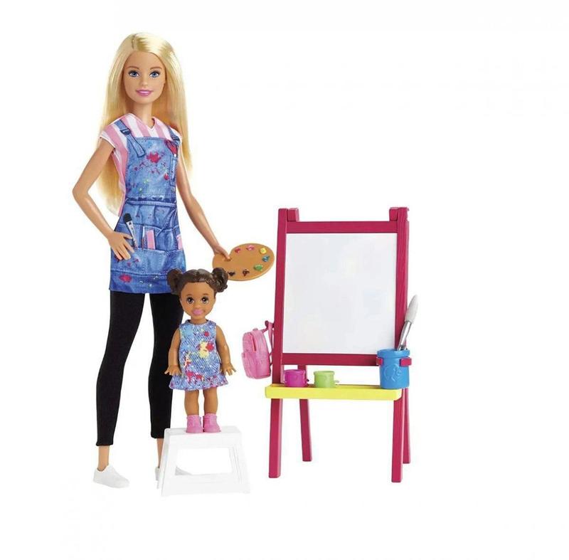 Boneca Barbie Profissões Professora De Artes Com Acessórios - Mattel ...