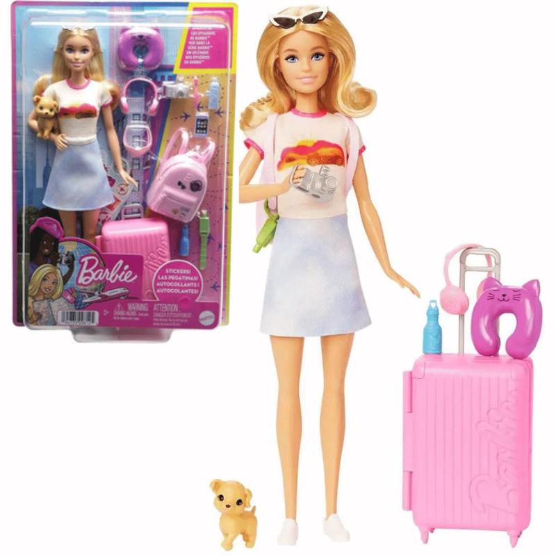 Boneca Barbie Viajante com Acessórios 3+ HJY18 Mattel - Bonecas ...